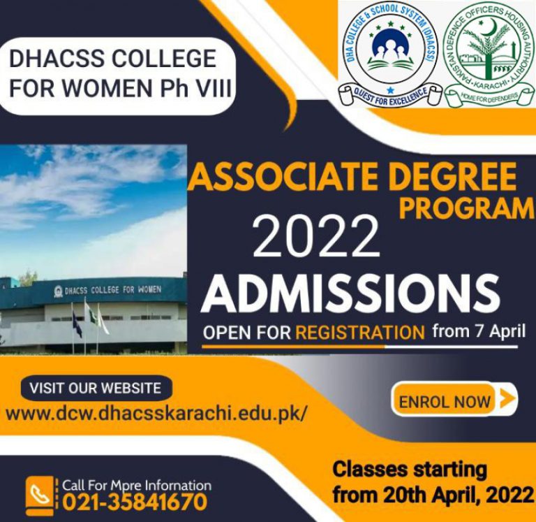 Admission Open in Associate Degree Program at DHA College and Schools ...