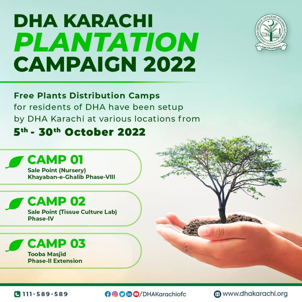 Plantation Campaign 2022 – DHA Karachi