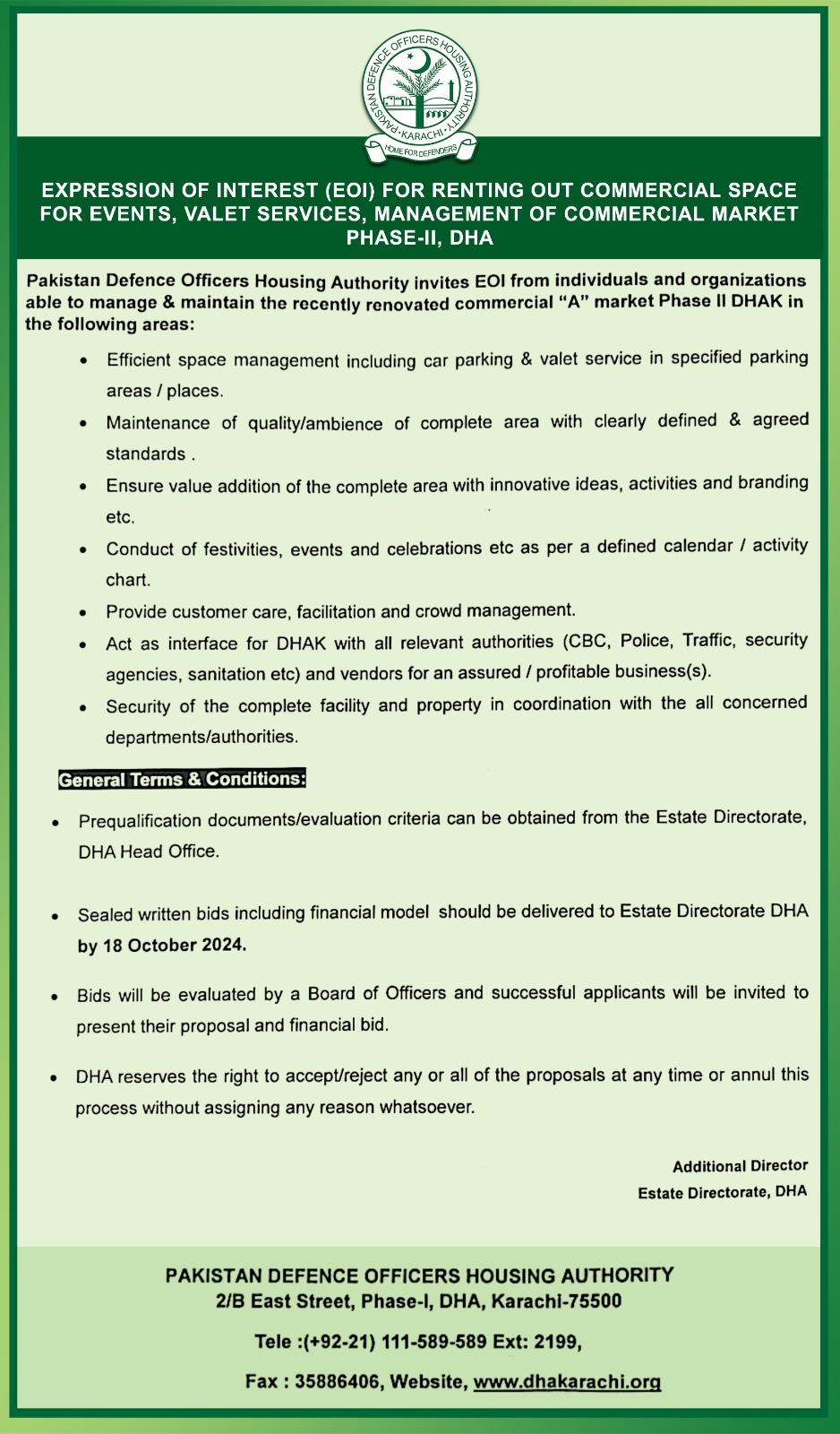 Expression Of Interest (EOI) for Renting Out Commercial Space for ...