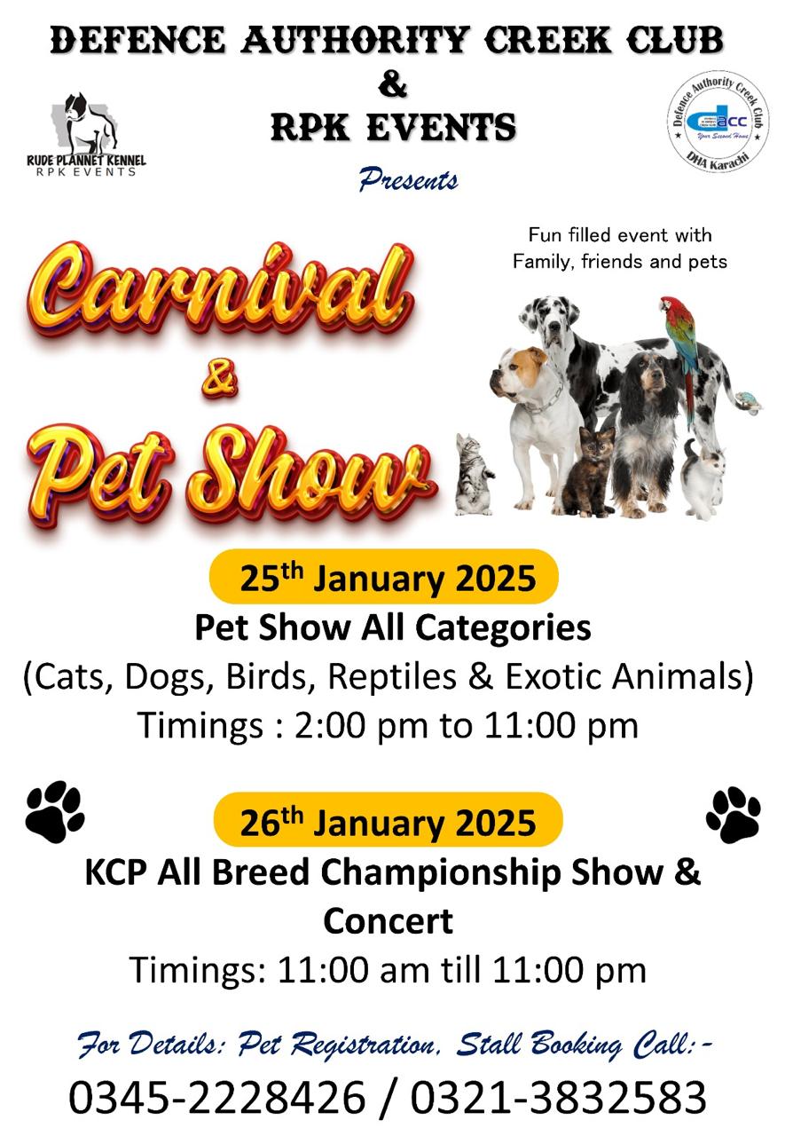 Carnival & Pet Show – DA Creek Club – DHA Karachi